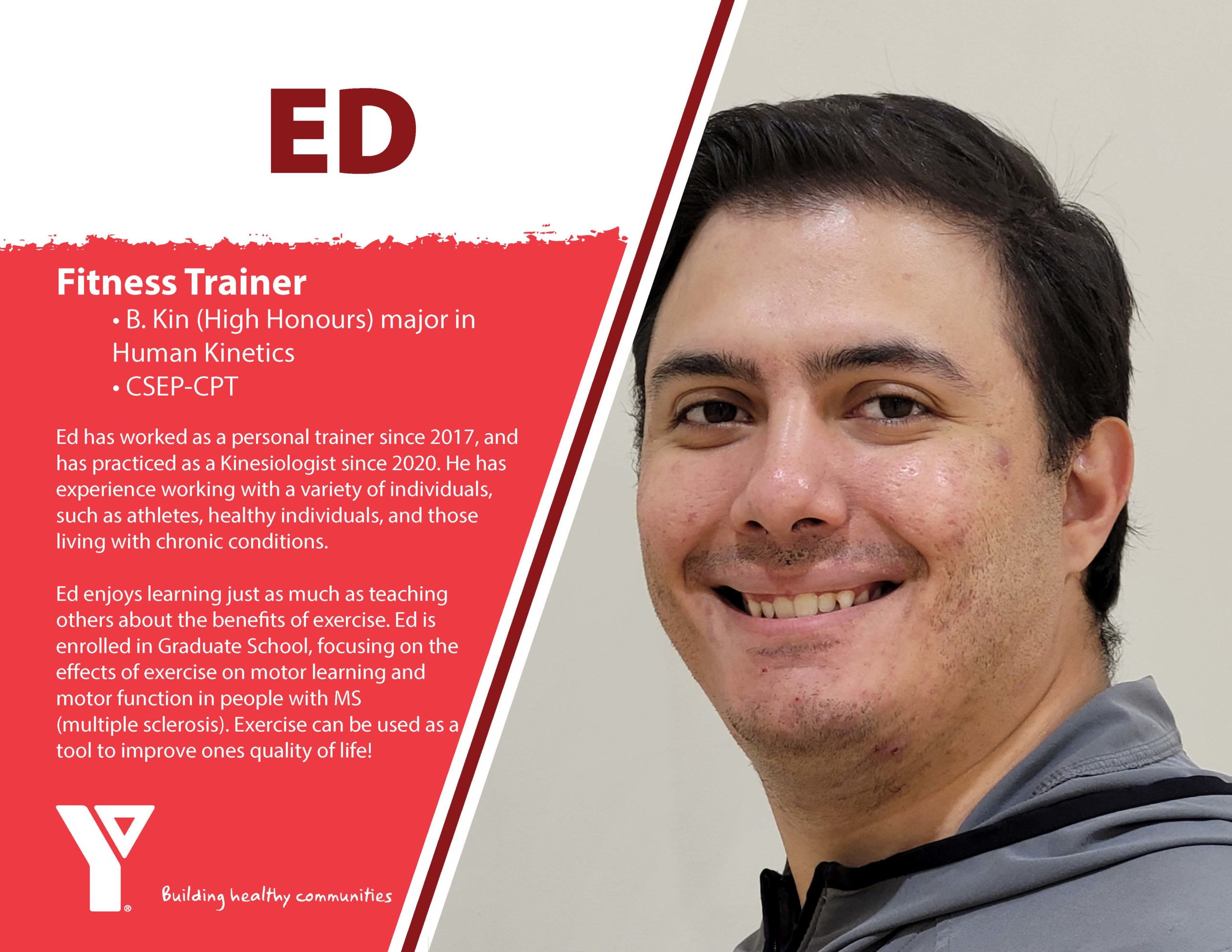 Ed Toldeo-Aldana - Personal Trainer - YMCA of Regina